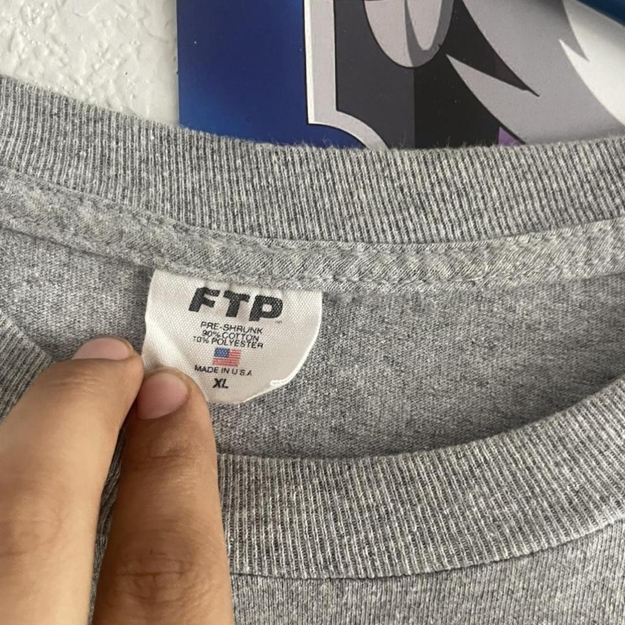FTP Grey Bling Logo tee Condition 9.50/10 near... - Depop