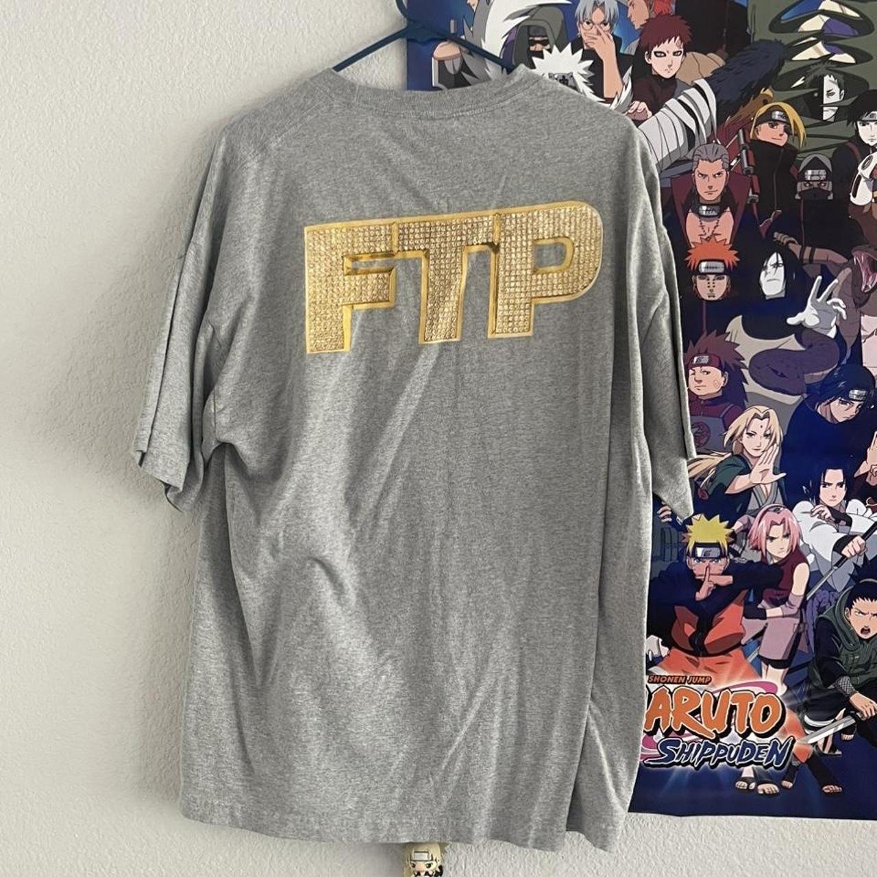 FTP Grey Bling Logo tee Condition 9.50/10 near... - Depop