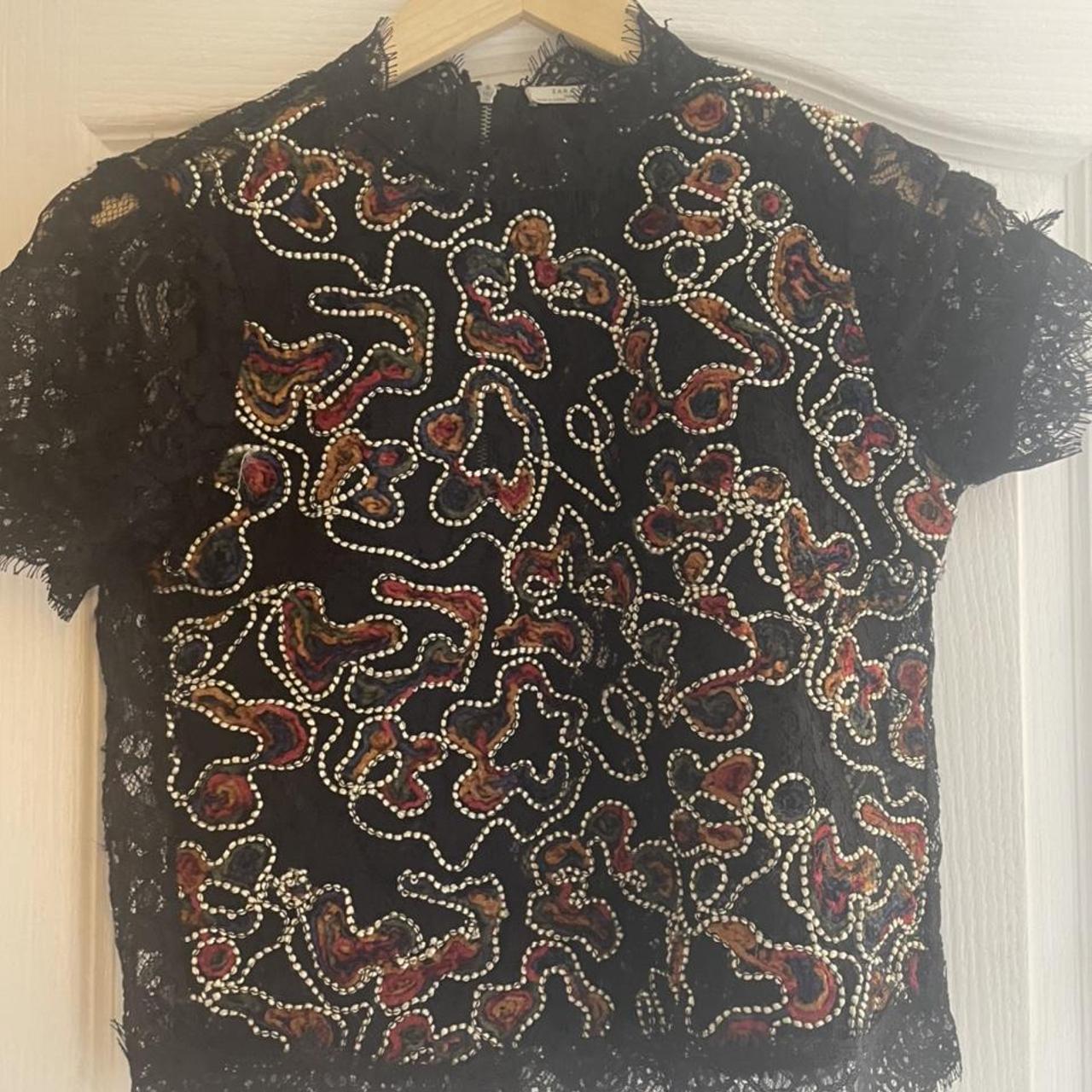 Zara embroidery top Jeans and nice top Tags Zara... - Depop