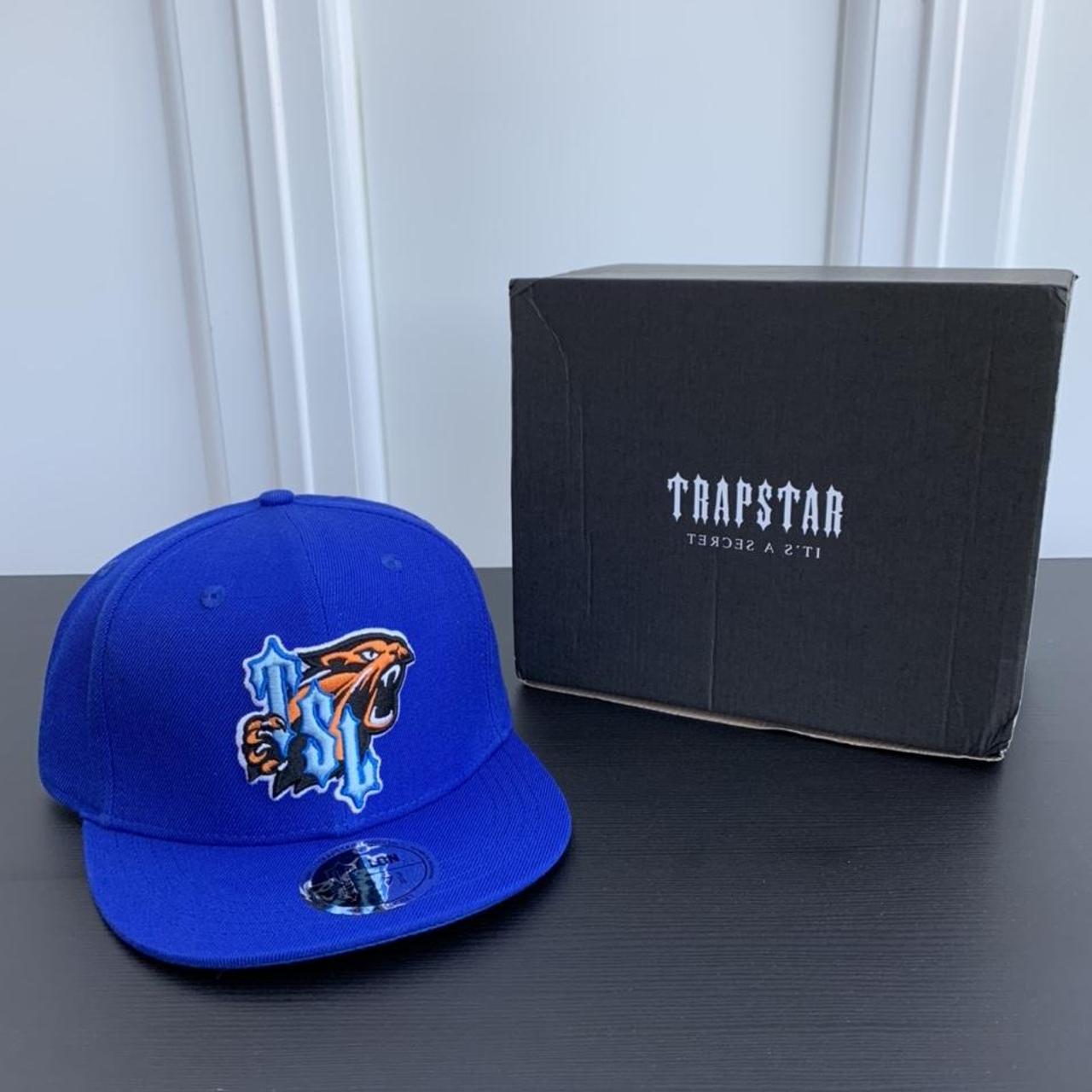 Trapstar Men's Blue and Orange Hat | Depop