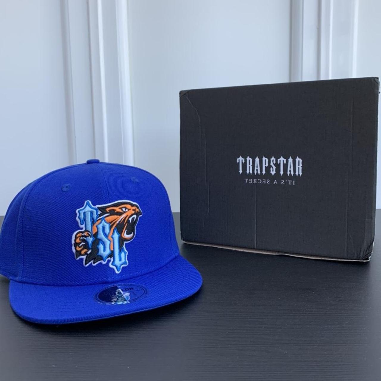 Trapstar Men's Blue and Orange Hat | Depop