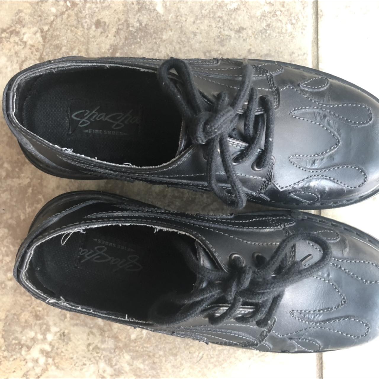 🔥 Sha Sha brand Vintage chunky heel flame Mary... - Depop