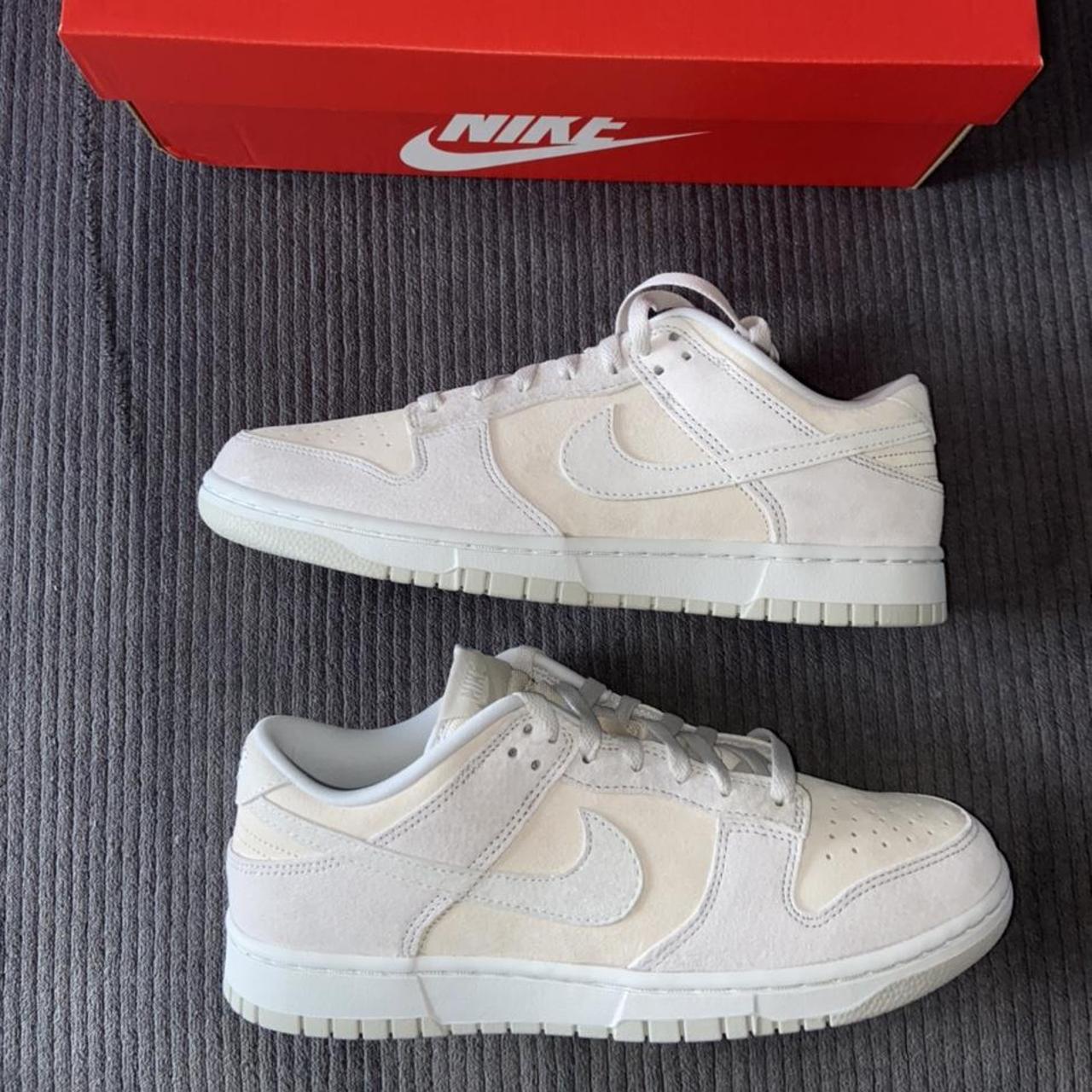 Nike Dunk Low Retro PRM Vast Grey Suede UK9 US10... - Depop