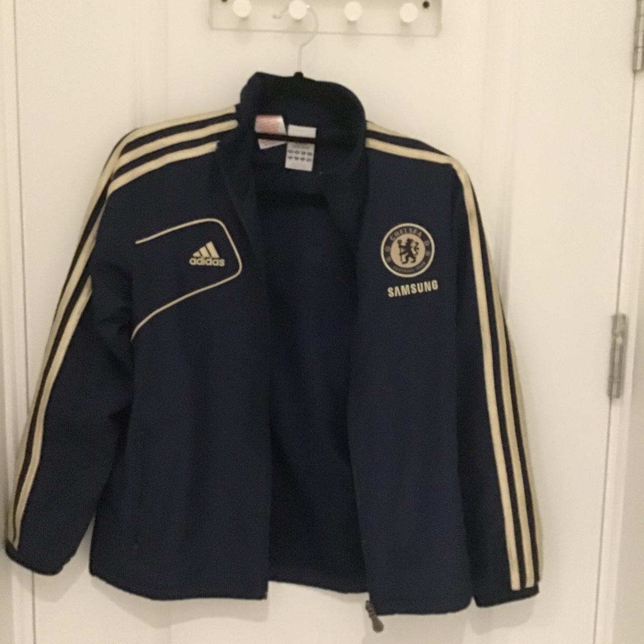 12y Uk Adidas Chelsea jacket limited edition - Depop
