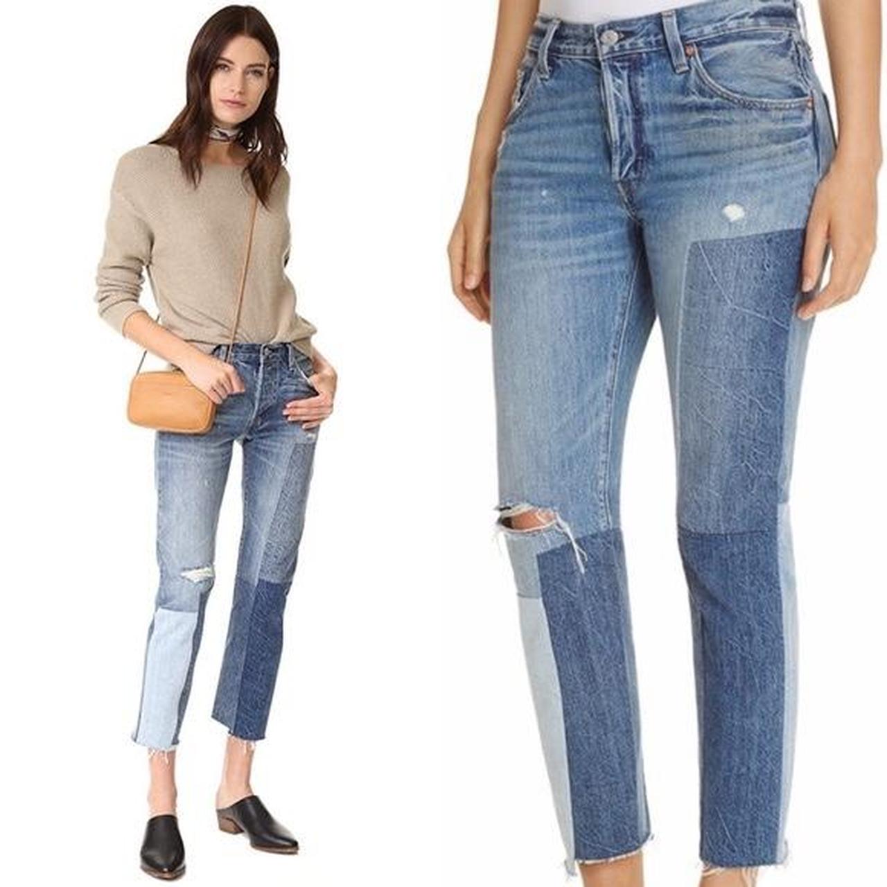 Levi’s 501 Patchwork Jeans Color: ‘Ragged... - Depop