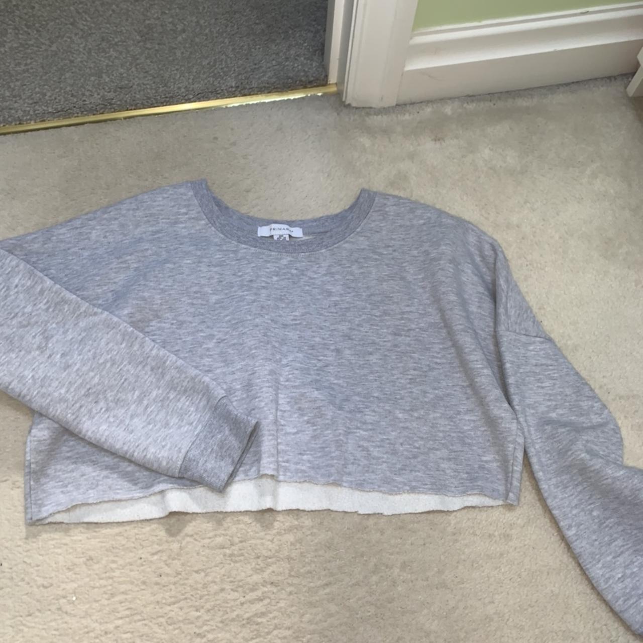 primark cropped jumper 2XS perfect condition free... - Depop