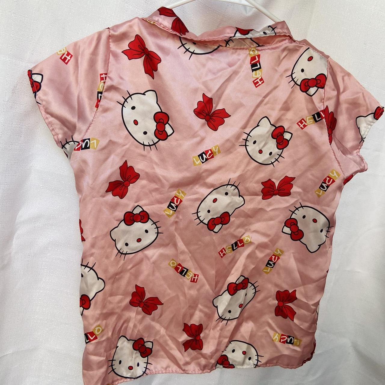 Hello Kitty Blouse! ♥️ silky like texture and... - Depop