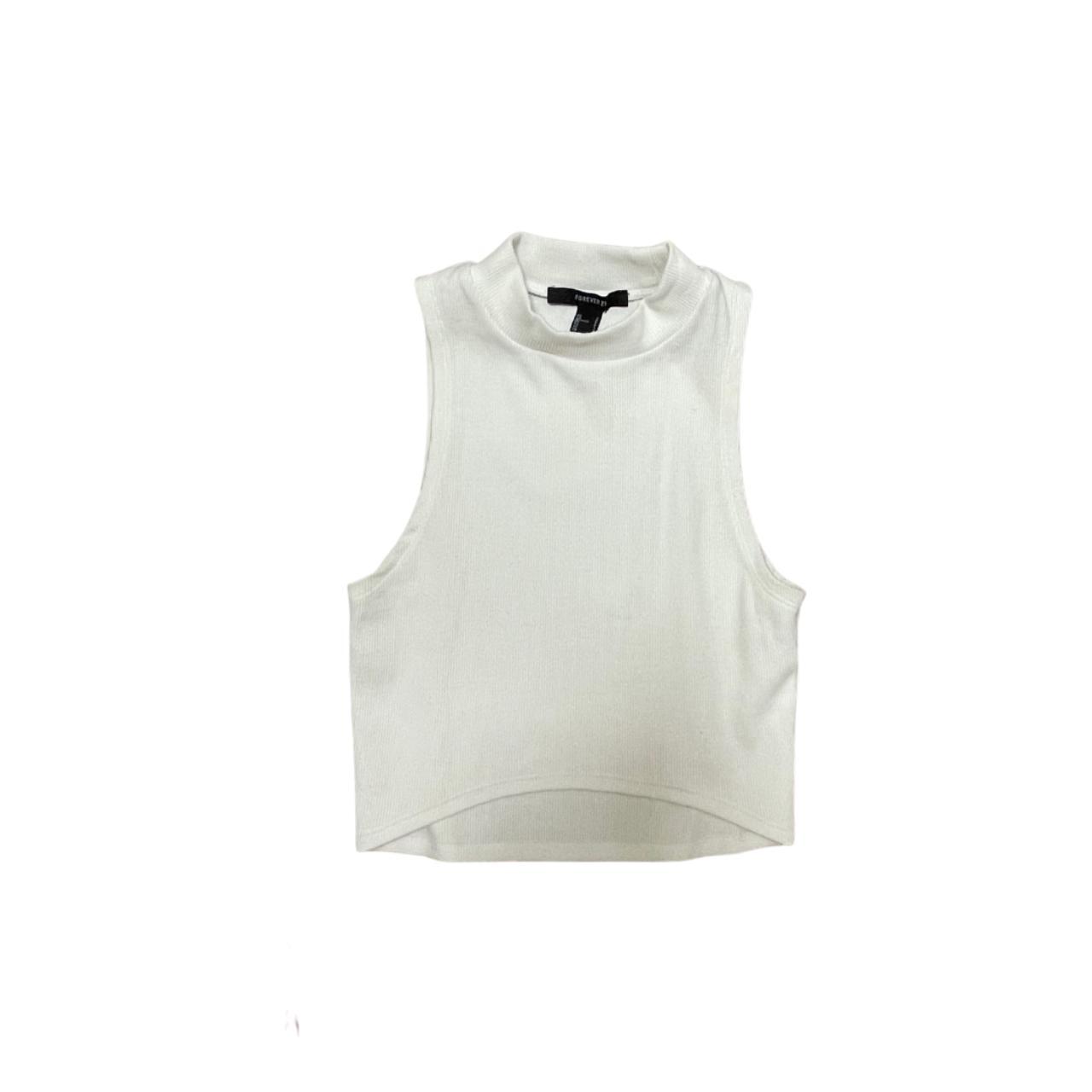 Forever 21 Tank Top Crop top. High neck. Size s. - Depop