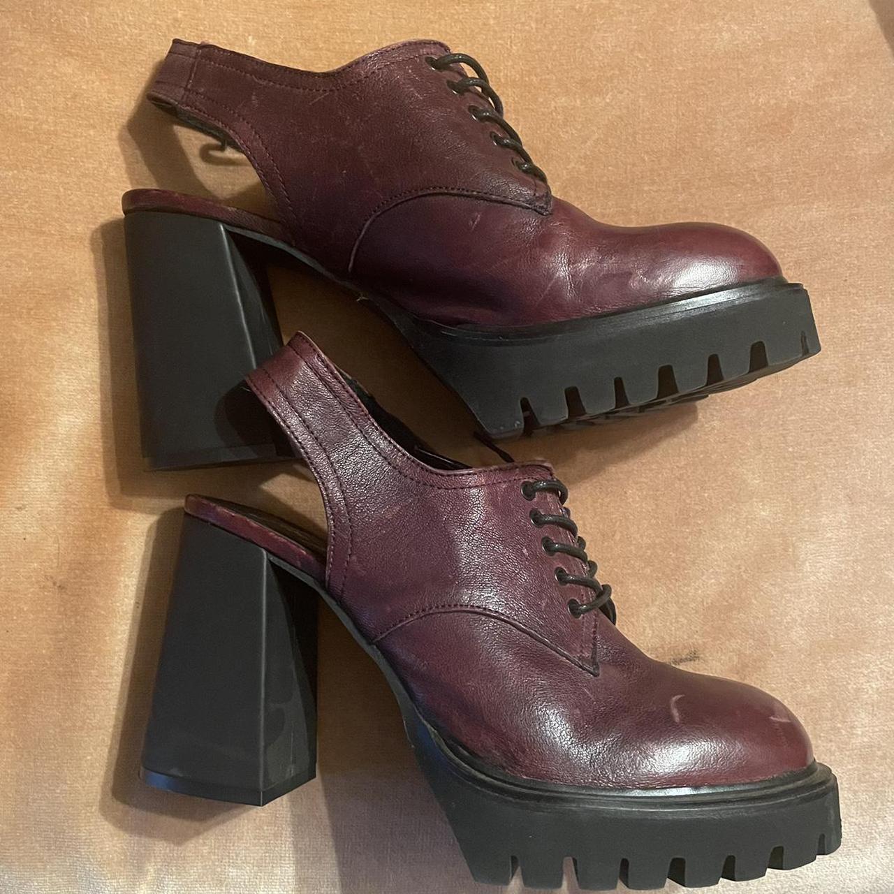 Funky platform loafers from Free People with an open... - Depop