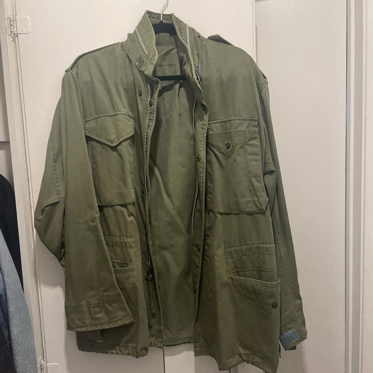 Vintage Green Army Jacket meant to be worn... - Depop