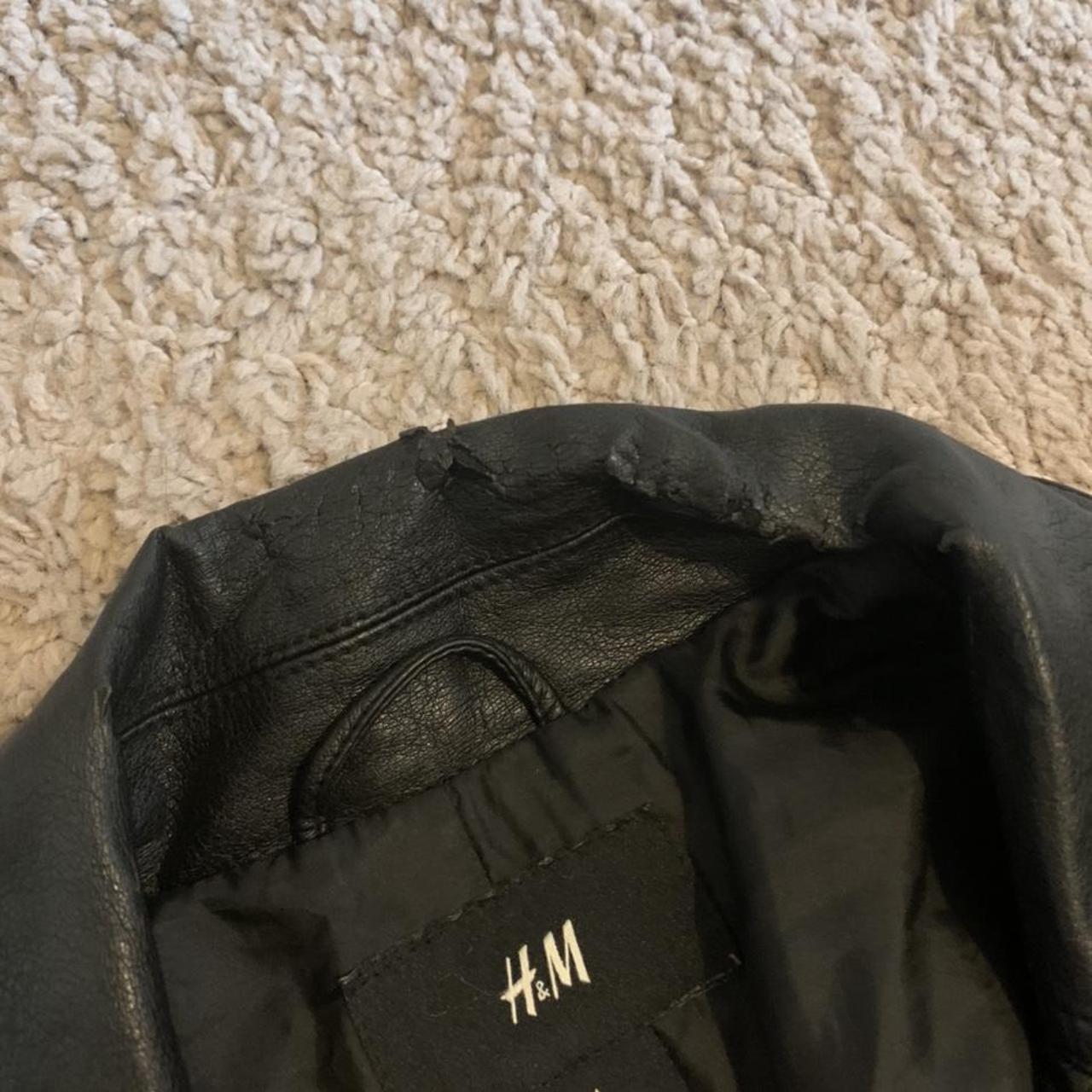 Faux leather jacket from H&M🖤 This jacket has seen... - Depop
