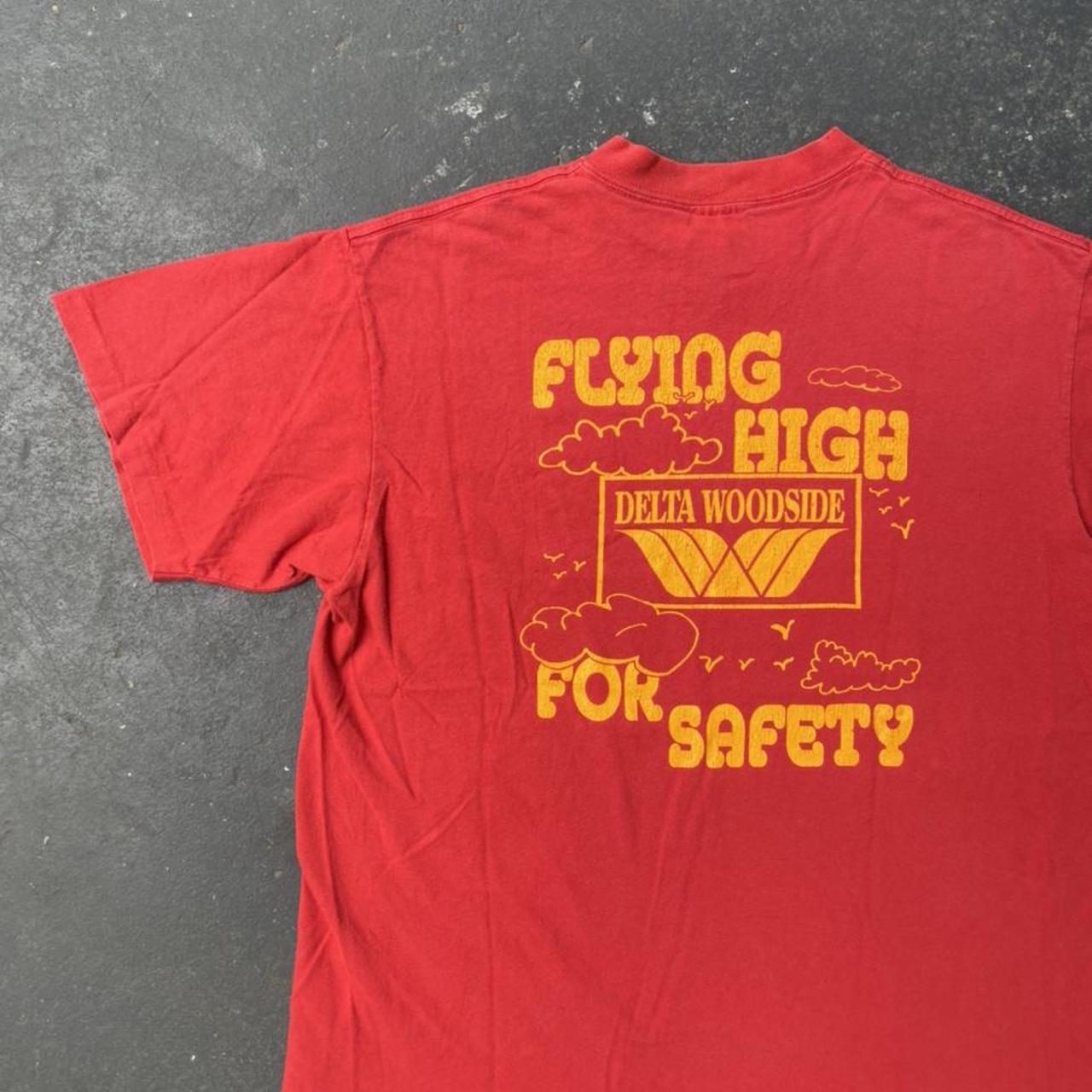 Late 80's delta apparel meta clothing brand "flying... | Depop