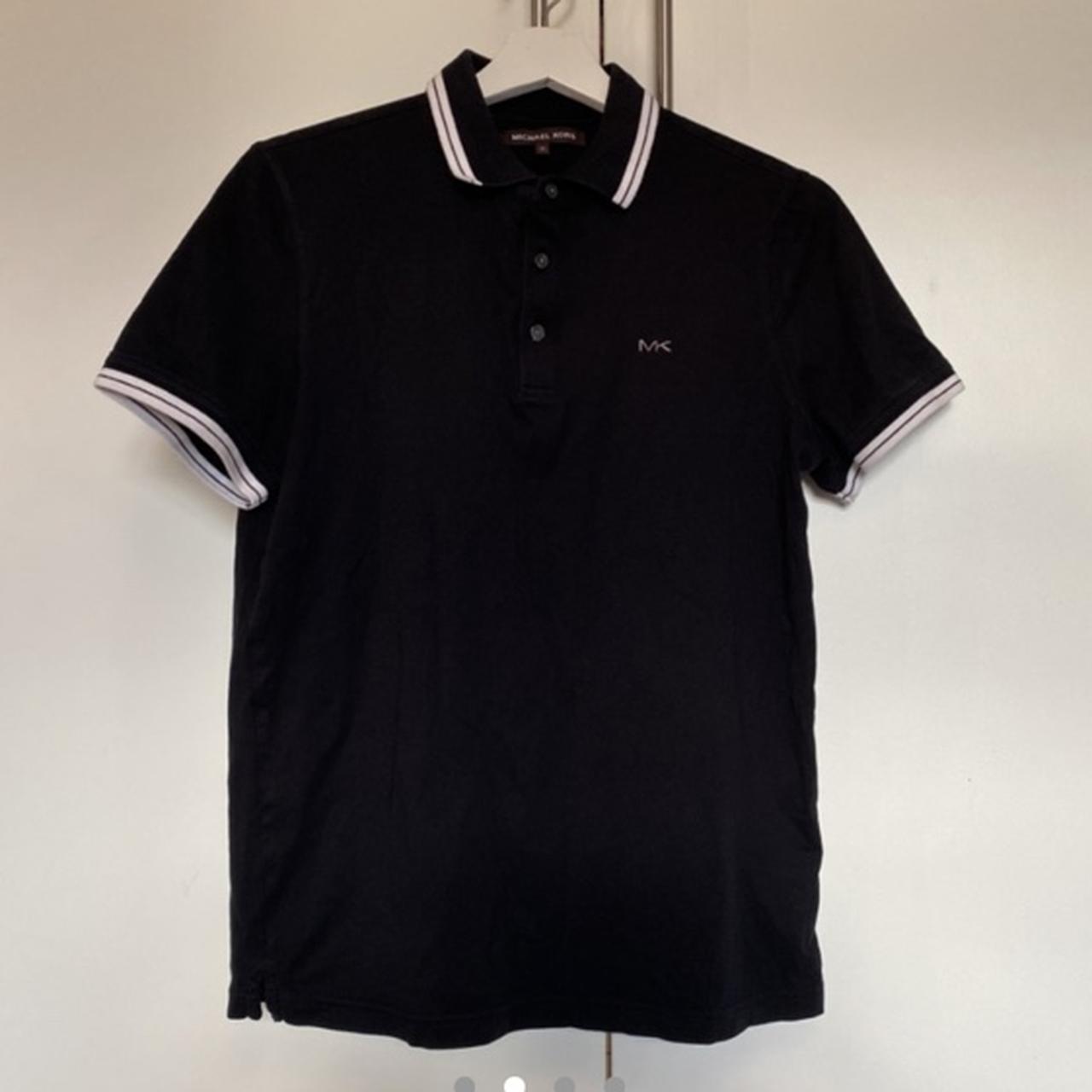 MK Michael Kors men’s polo shirt in black Size... - Depop