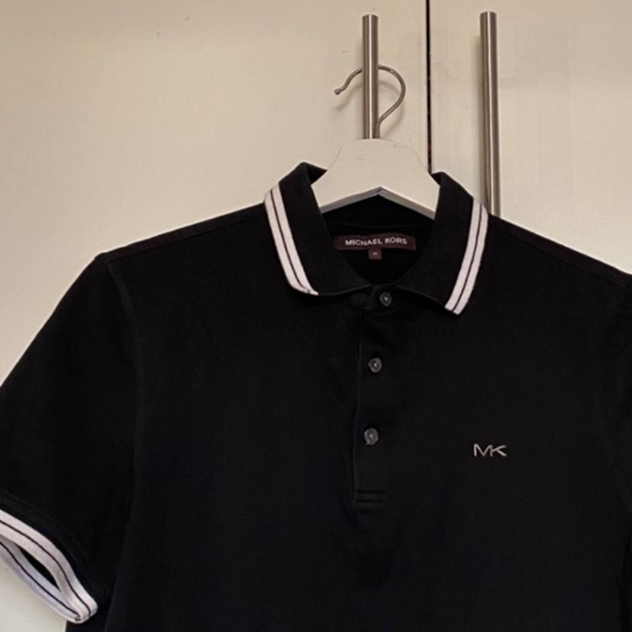 MK Michael Kors men’s polo shirt in black Size... - Depop