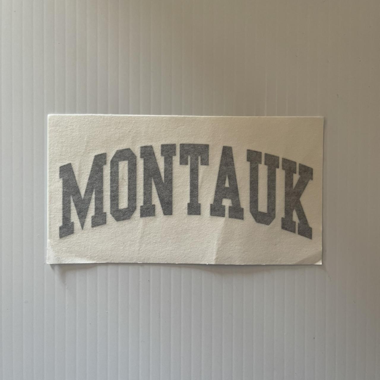 montauk brandy Melville sticker in black letters -... - Depop