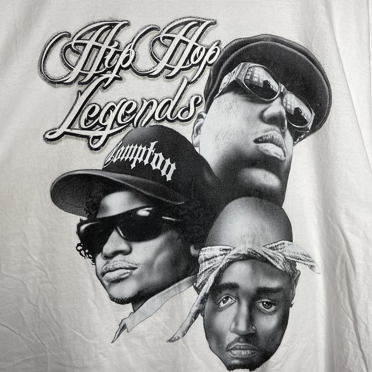 Vintage Hip Hop Legends T-Shirt Size: tag faded... - Depop