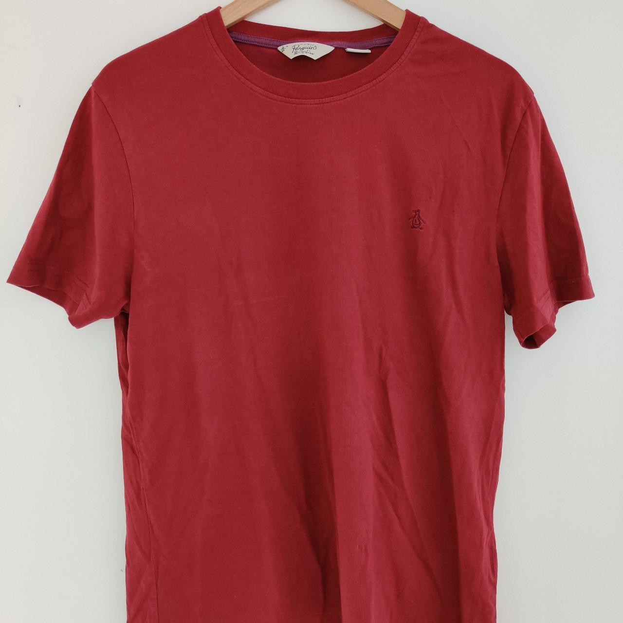 Penguin Large Red T shirt Size Large Used but in... - Depop