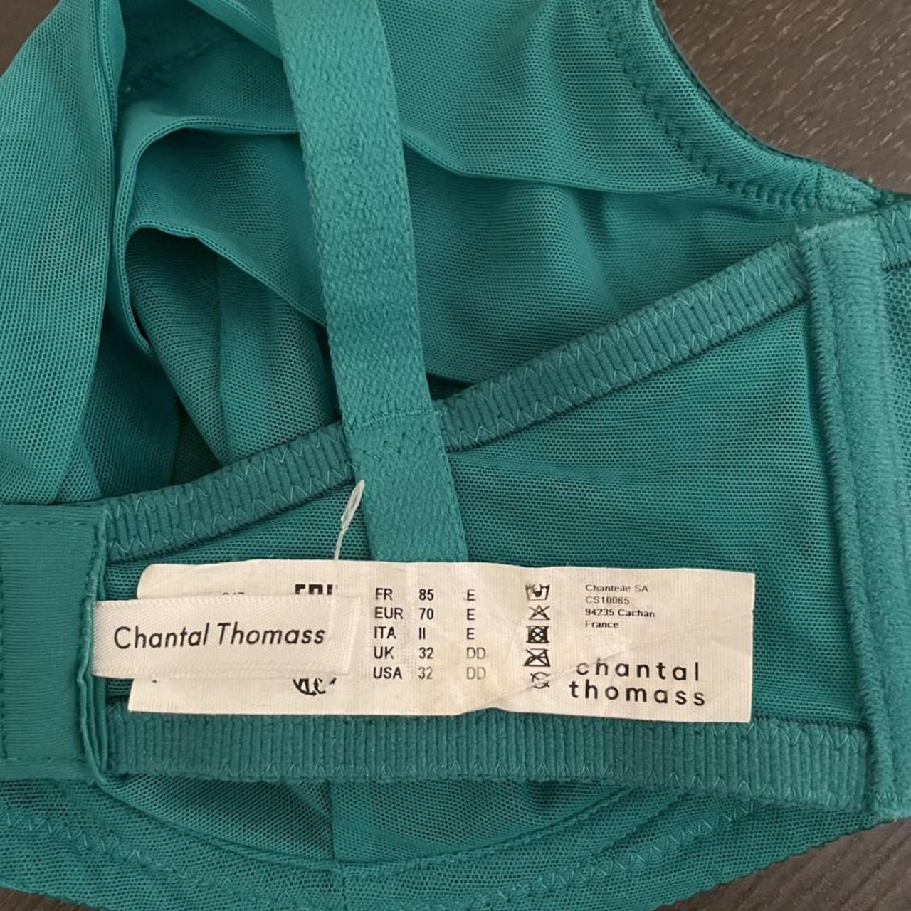 Gorgeous Chantal Thomass bra in bright green. Gently... - Depop