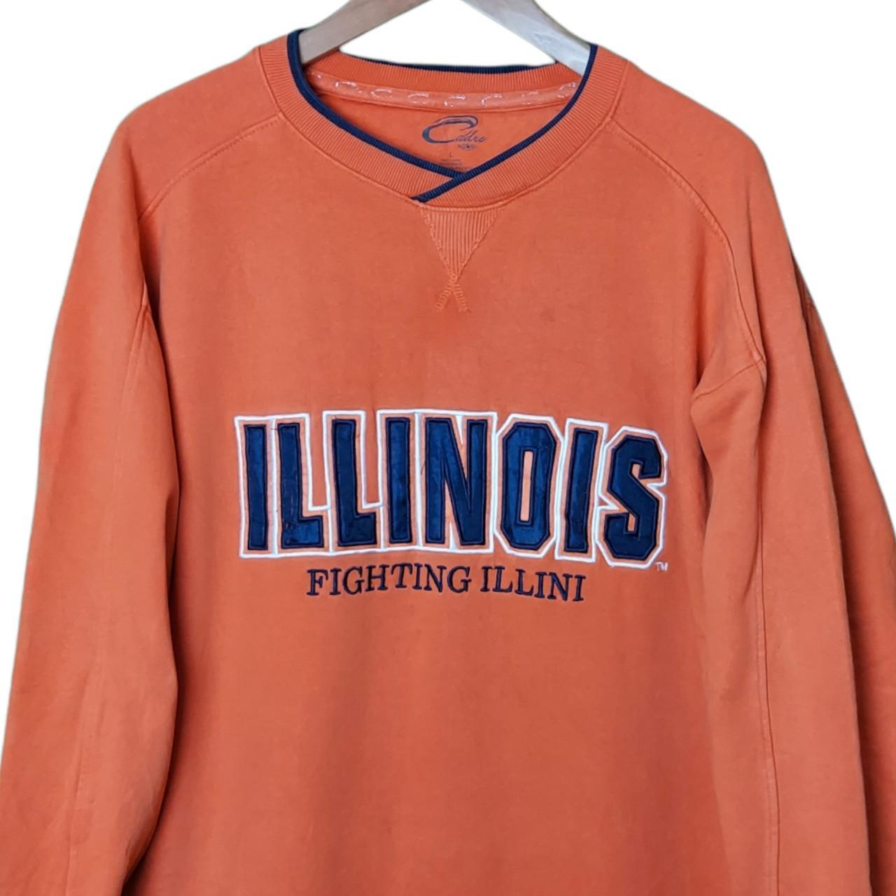 University of Illinois embroidered sweatshirt This... - Depop