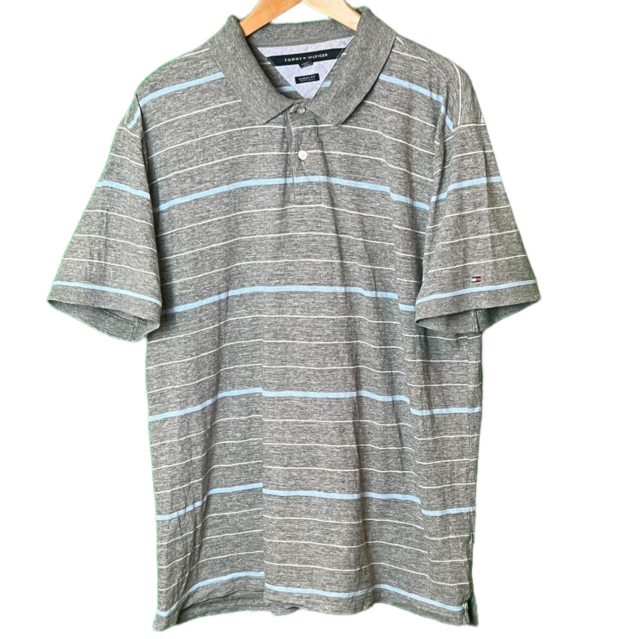 Tommy Hilfiger Polo Shirt Striped Tommy Hilfiger Depop