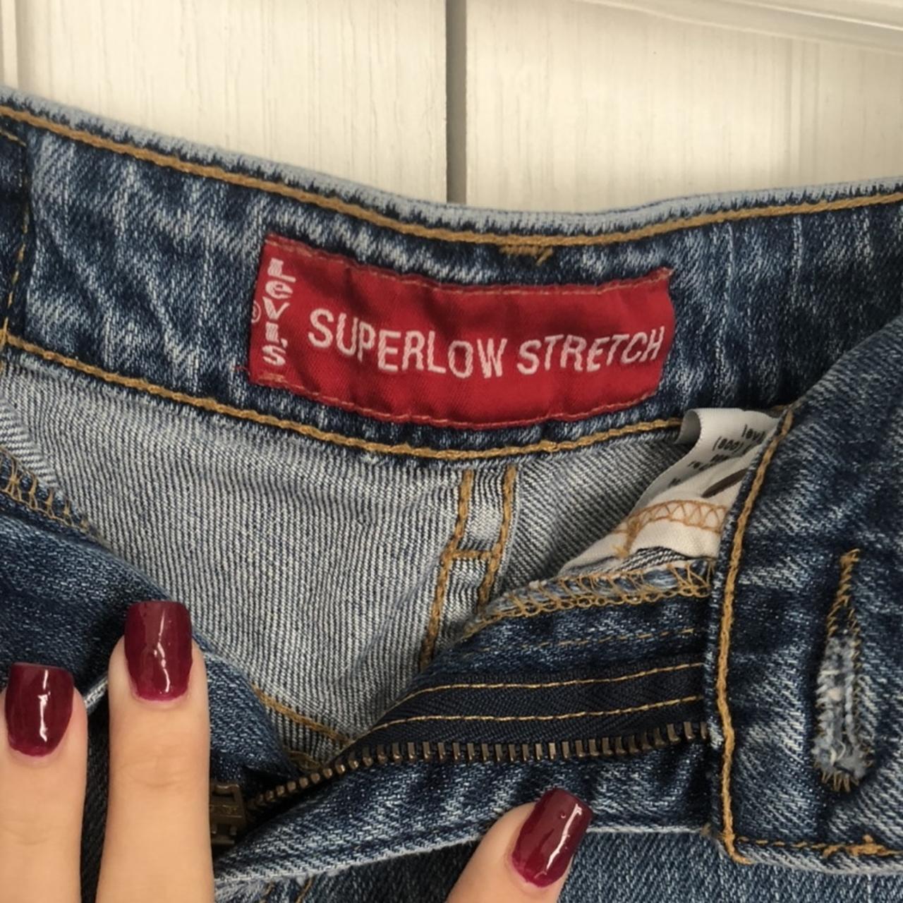 levi low rise shorts size: 24 shipping:... - Depop