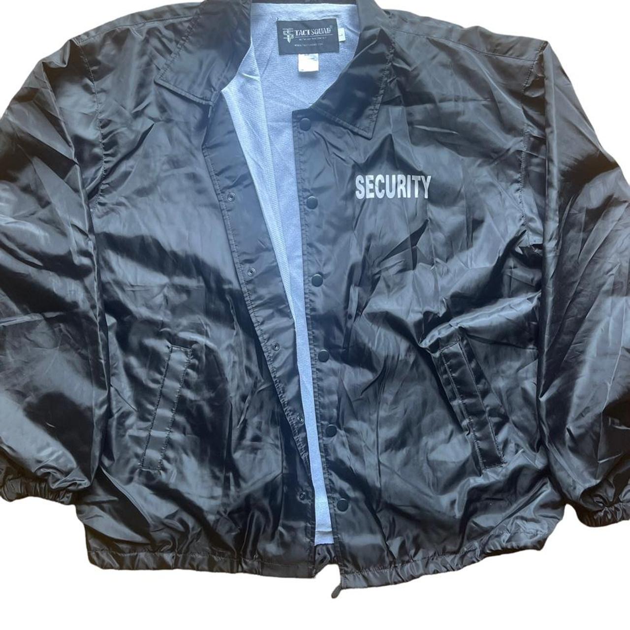Vintage Security Jacket Waterproof Size Large - Depop