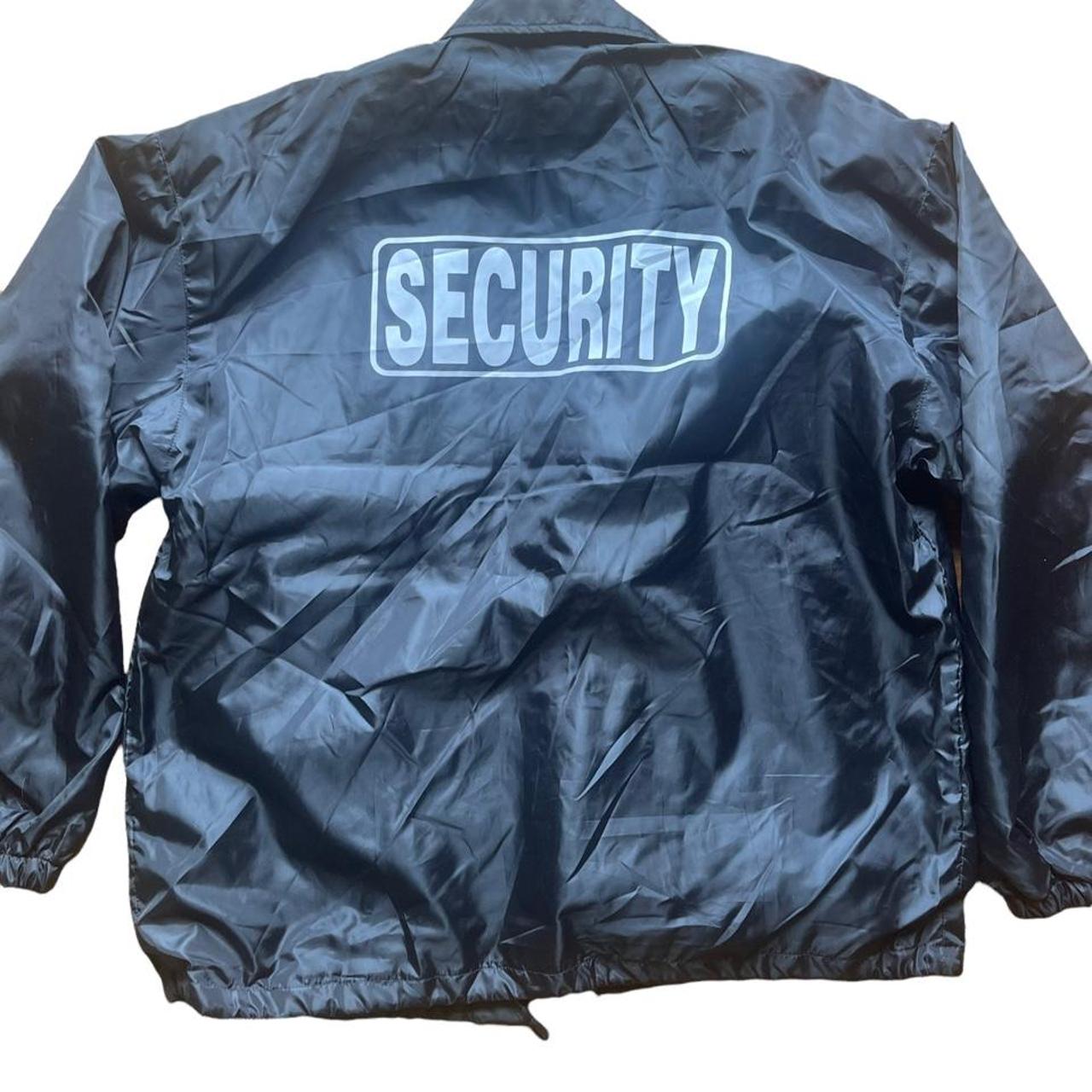 Vintage Security Jacket Waterproof Size Large - Depop