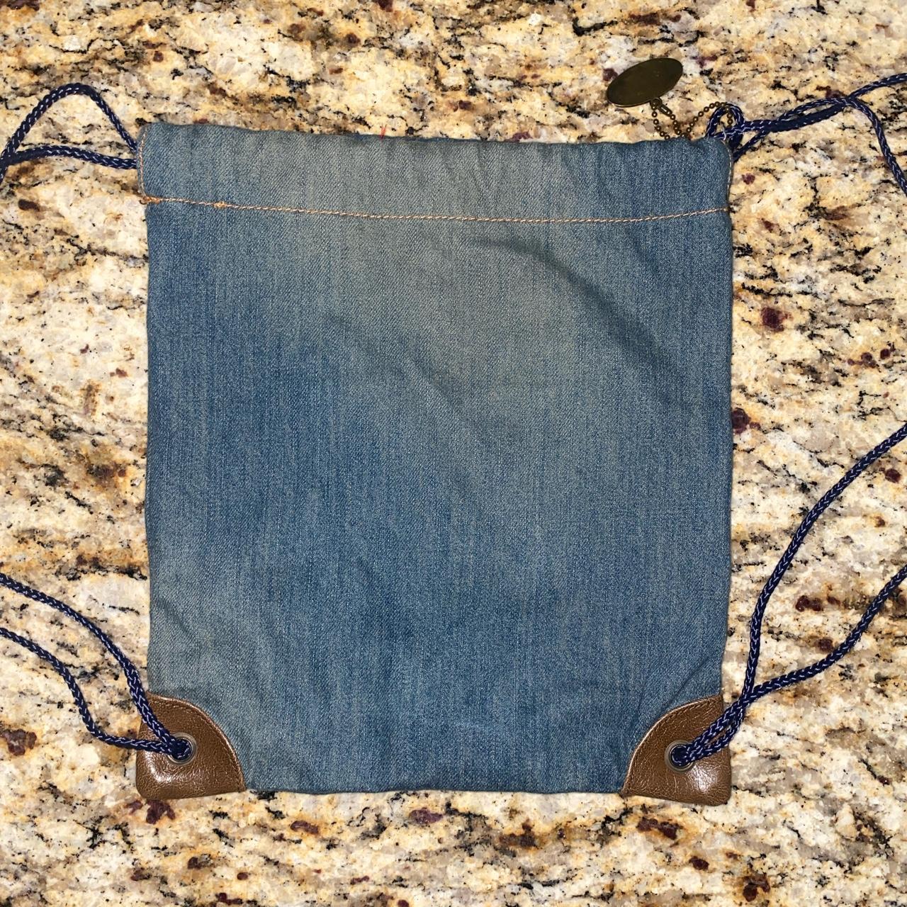 BONGO DENIM DRAWSTRING BAG RARE&DISCONTINUED DM... - Depop