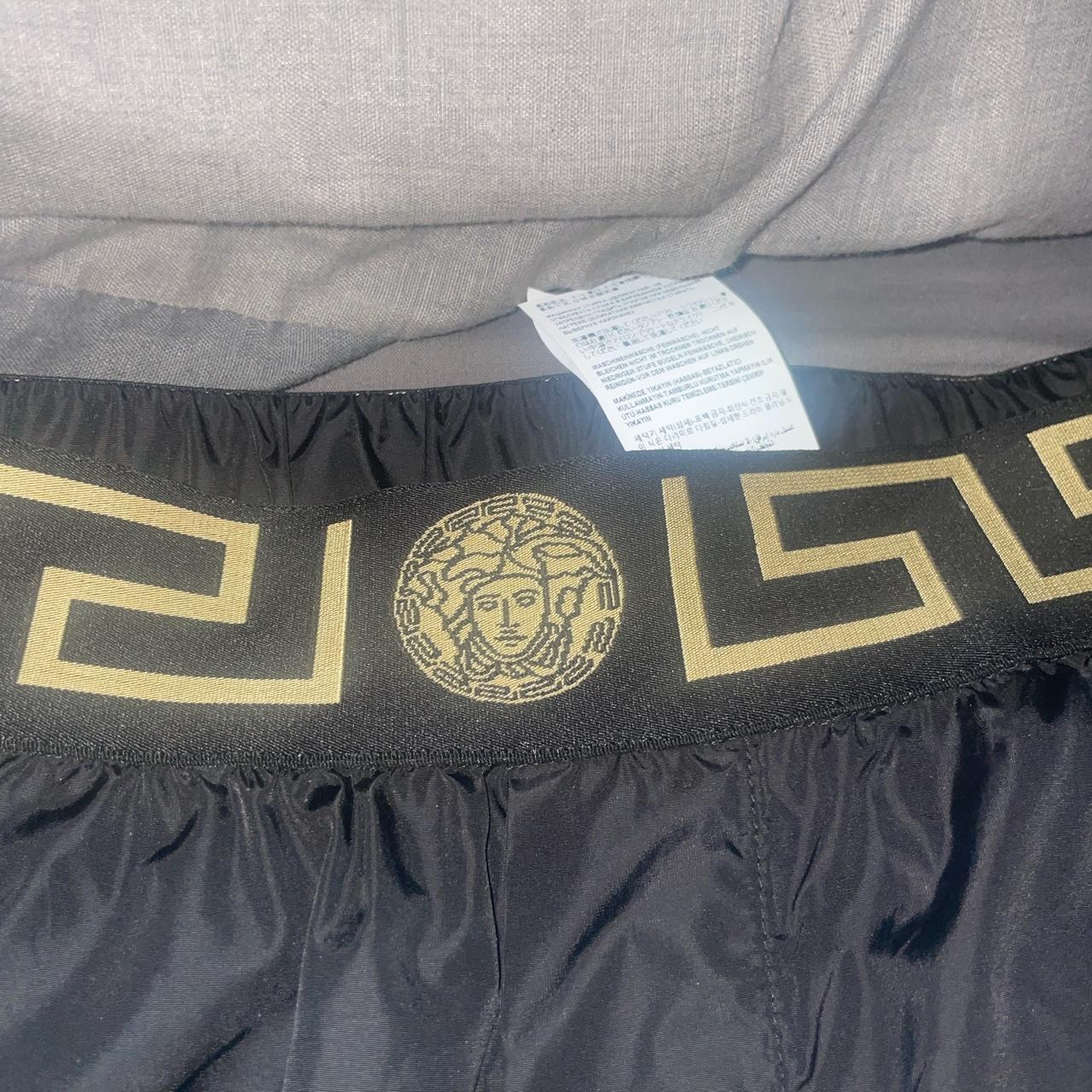 versace greca border gym pants, size 3 (small)... - Depop