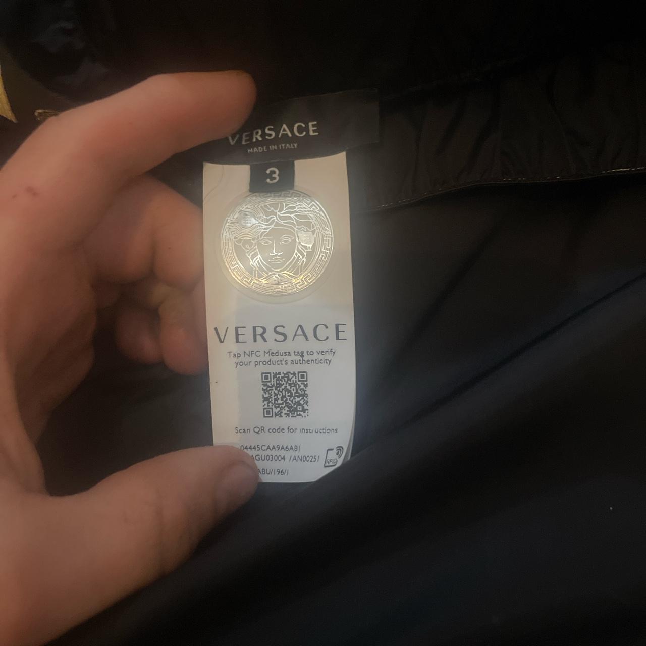 versace greca border gym pants, size 3 (small)... - Depop