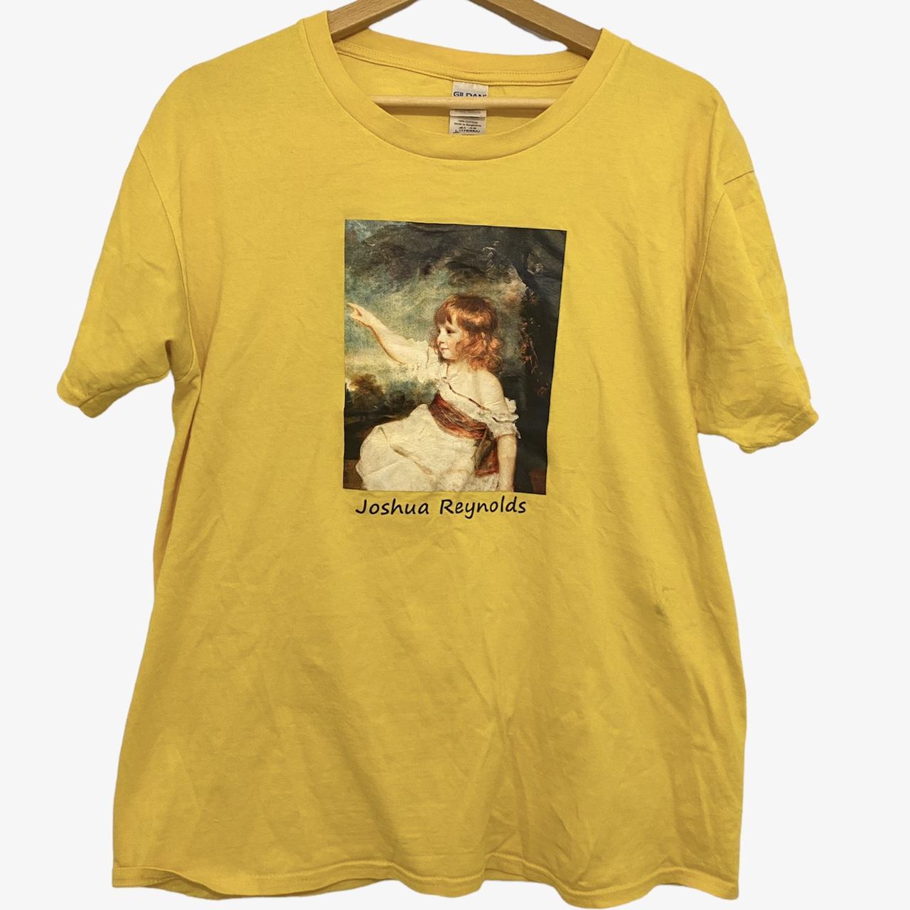 Men’s yellow Joshua Reynolds “Portrait of a lady”... - Depop
