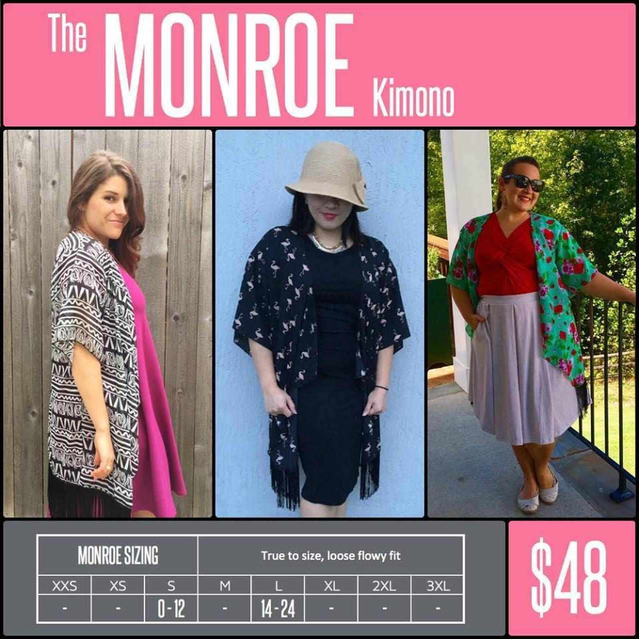 Lularoe Monroe kimono. Fringe on the bottom. New... - Depop