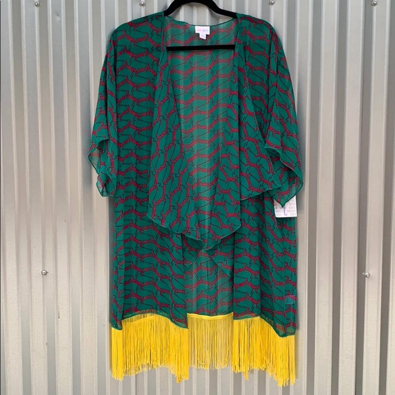 Lularoe Monroe kimono. Fringe on the bottom. New... - Depop