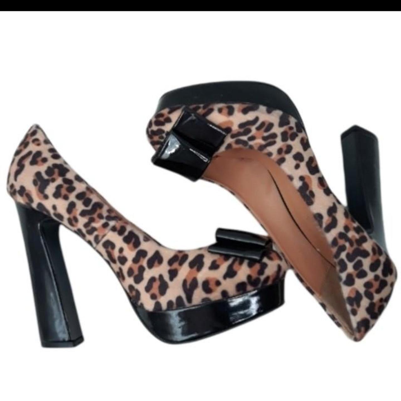 Extreme by Eddie & Marc leopard Platform Heels 5"5... - Depop