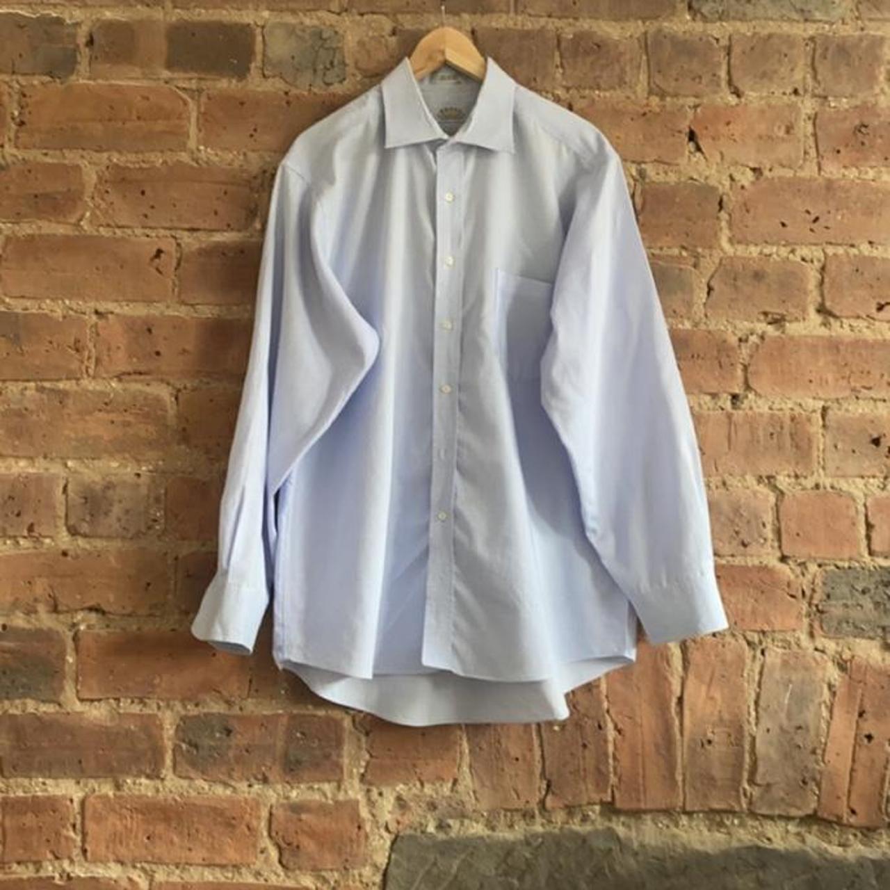 Simple Oversized Blue Shirt No label but I’d... - Depop