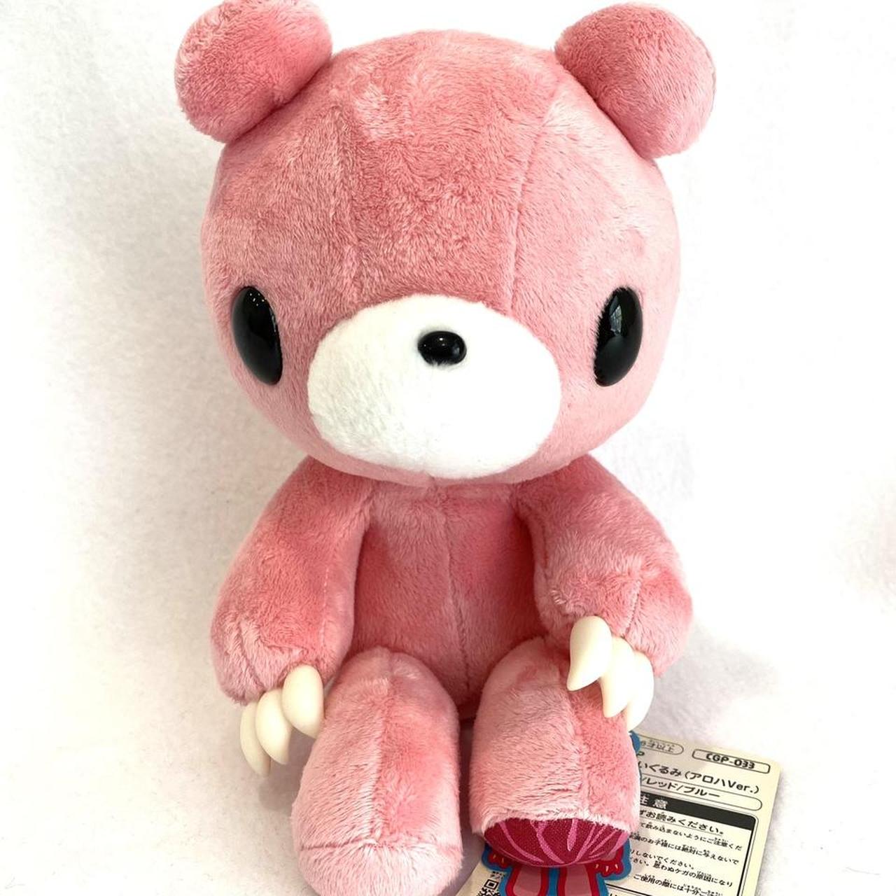 Chax Gloomy Bear Hawaiian Print Pink Condition is... - Depop