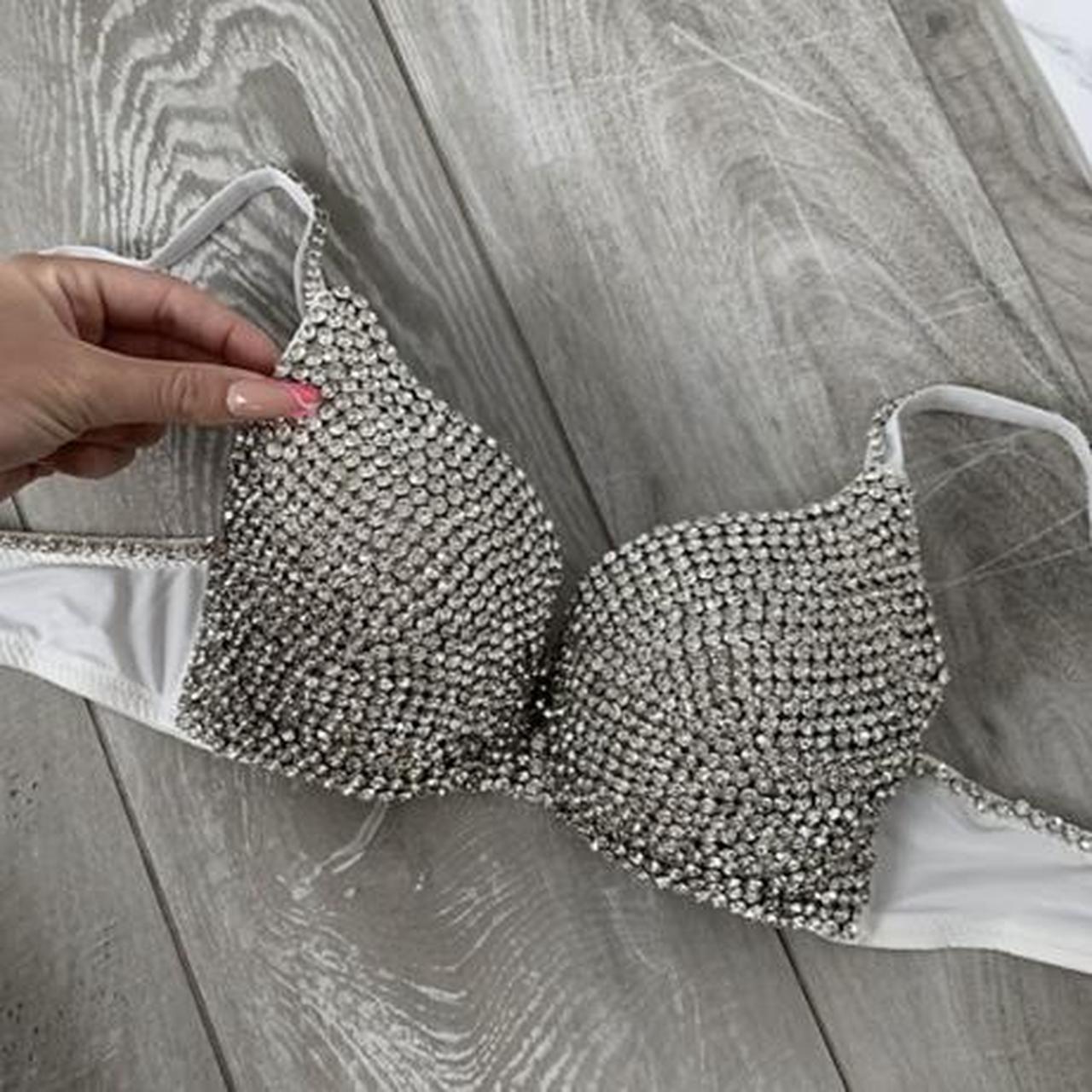 edgylittlepieces diamanté bra OPEN TO OFFERS -... - Depop