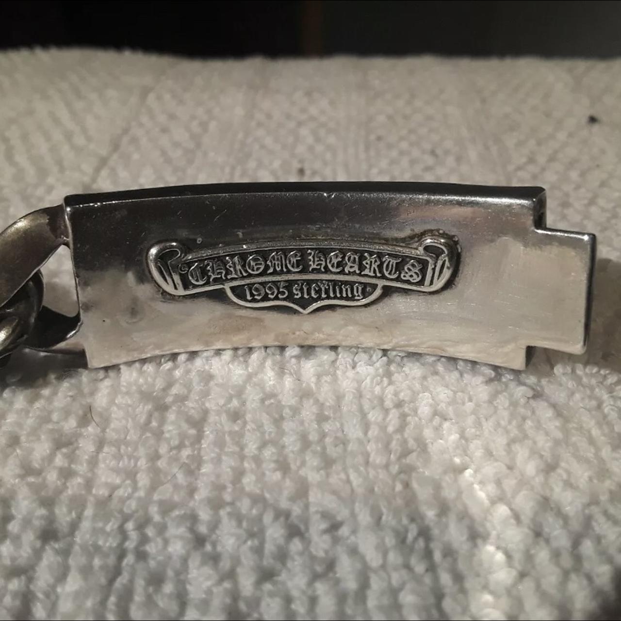Chrome Hearts double ID bracelet. Sterling silver. | Depop Chrome Hearts double ID bracelet. Sterling silver. | Depop