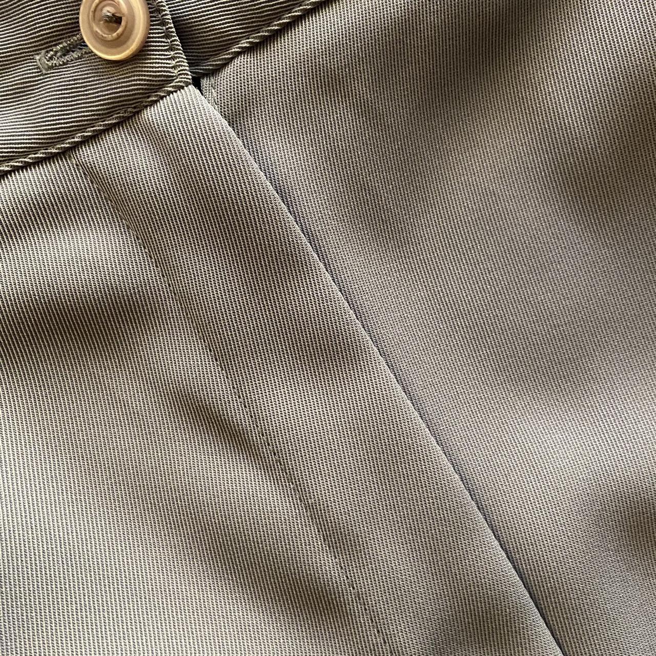 Grey 90s slacks with a little stretch in the waist... - Depop