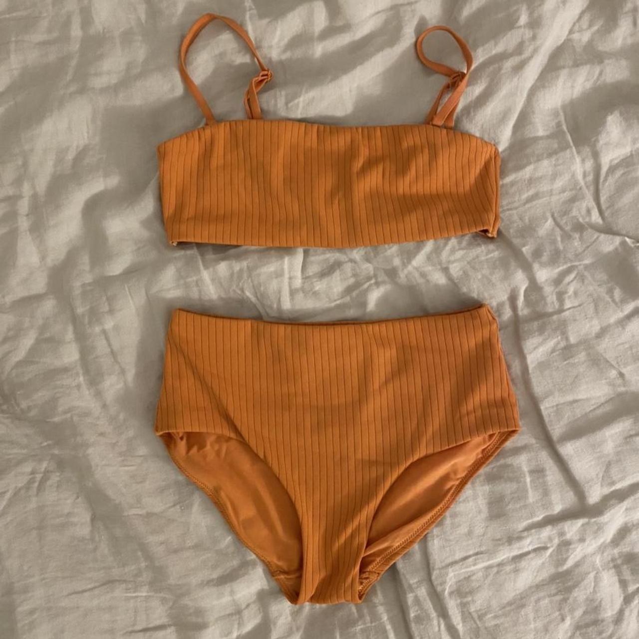 Weekday coral orange swim set 🧡 Super cute and sexy... - Depop