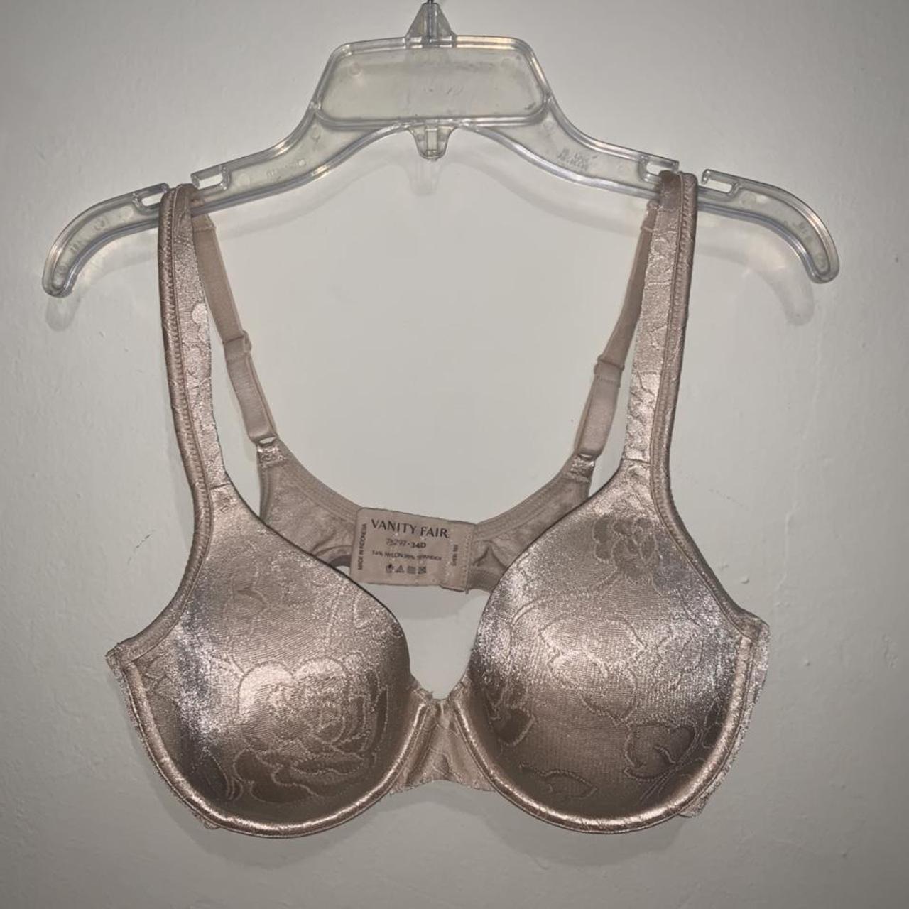 Beige bra. Brand: Vanity Fair. Size: 34D. Really... - Depop