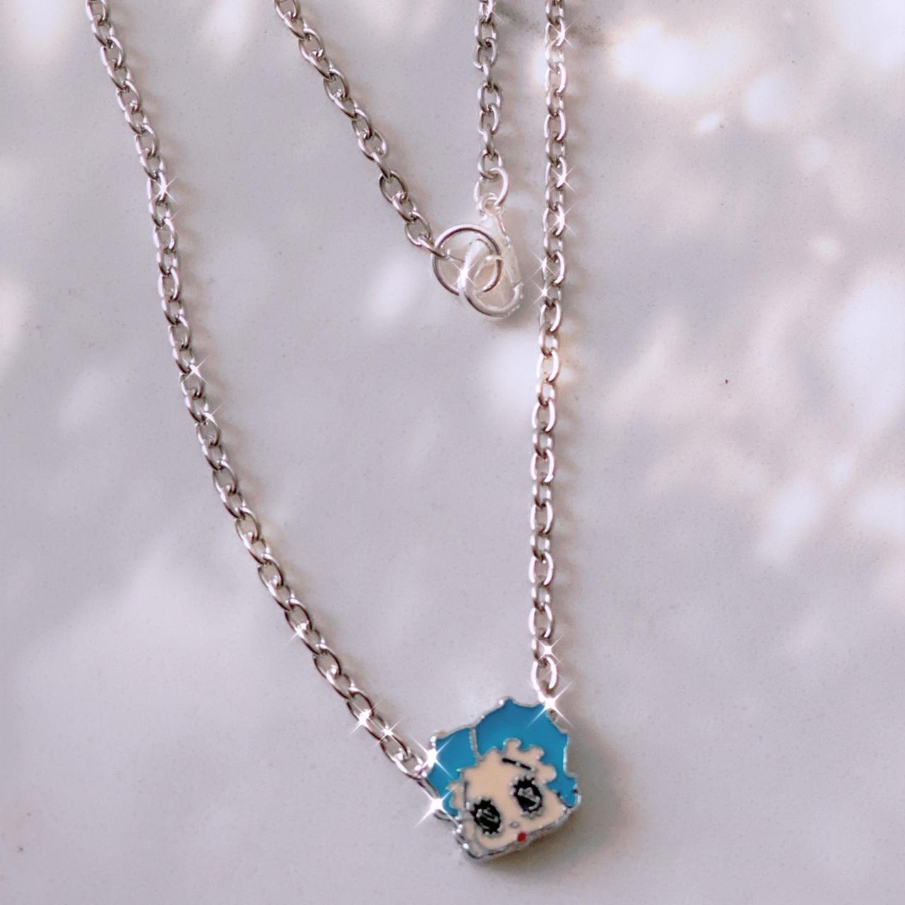 𝘣𝘦𝘵𝘵𝘺 𝘣𝘰𝘰𝘱 💋 ༺♡༻ chain measures 17” (or i can... - Depop