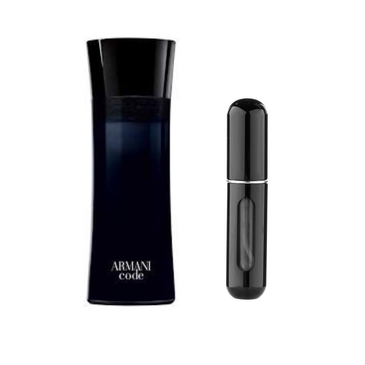 Armani Black Code Designer Perfume 5ml Refillable... - Depop