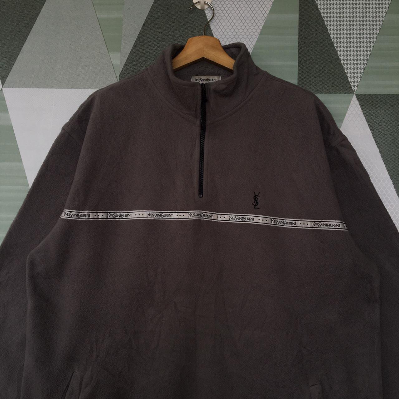 Yves Saint Laurent YSL Fleece Sweatshirt / Yves... - Depop