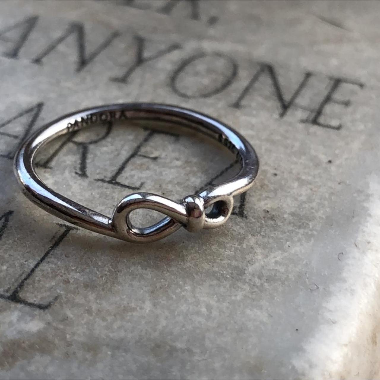 PANDORA INFINITY RING SIZE 52 No box - Depop