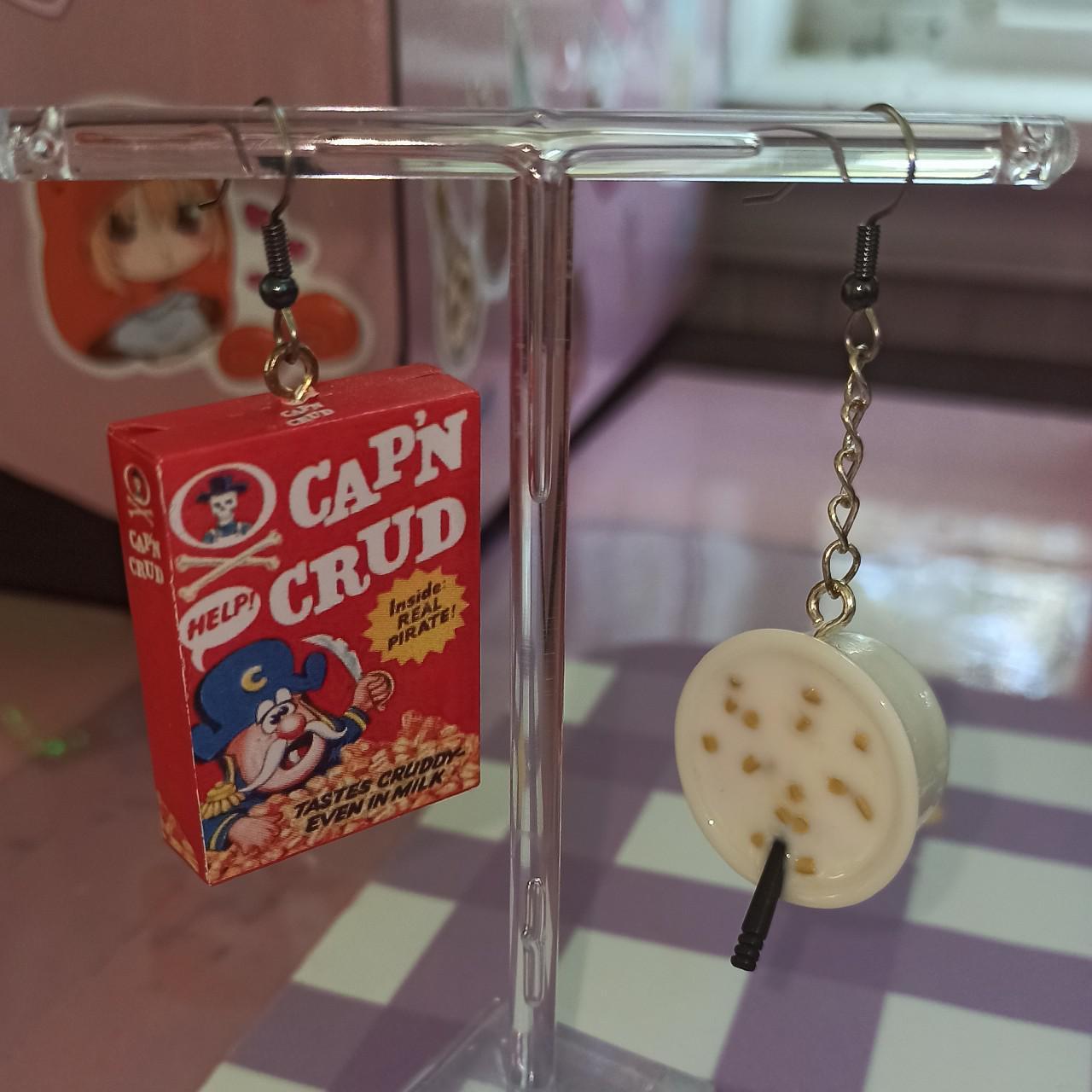 Capn crud/ captain crunch cereal earrings Perfect... - Depop