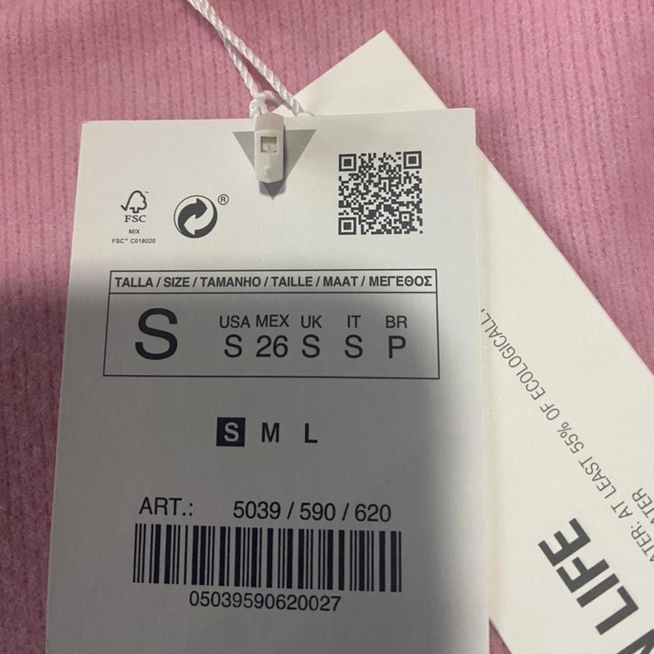 Zara “SOFT RUFFLED TOP”, cotton, never worn with... - Depop