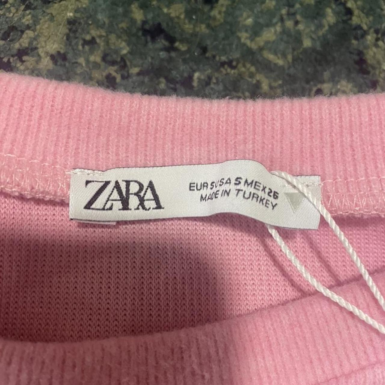 Zara “SOFT RUFFLED TOP”, cotton, never worn with... - Depop