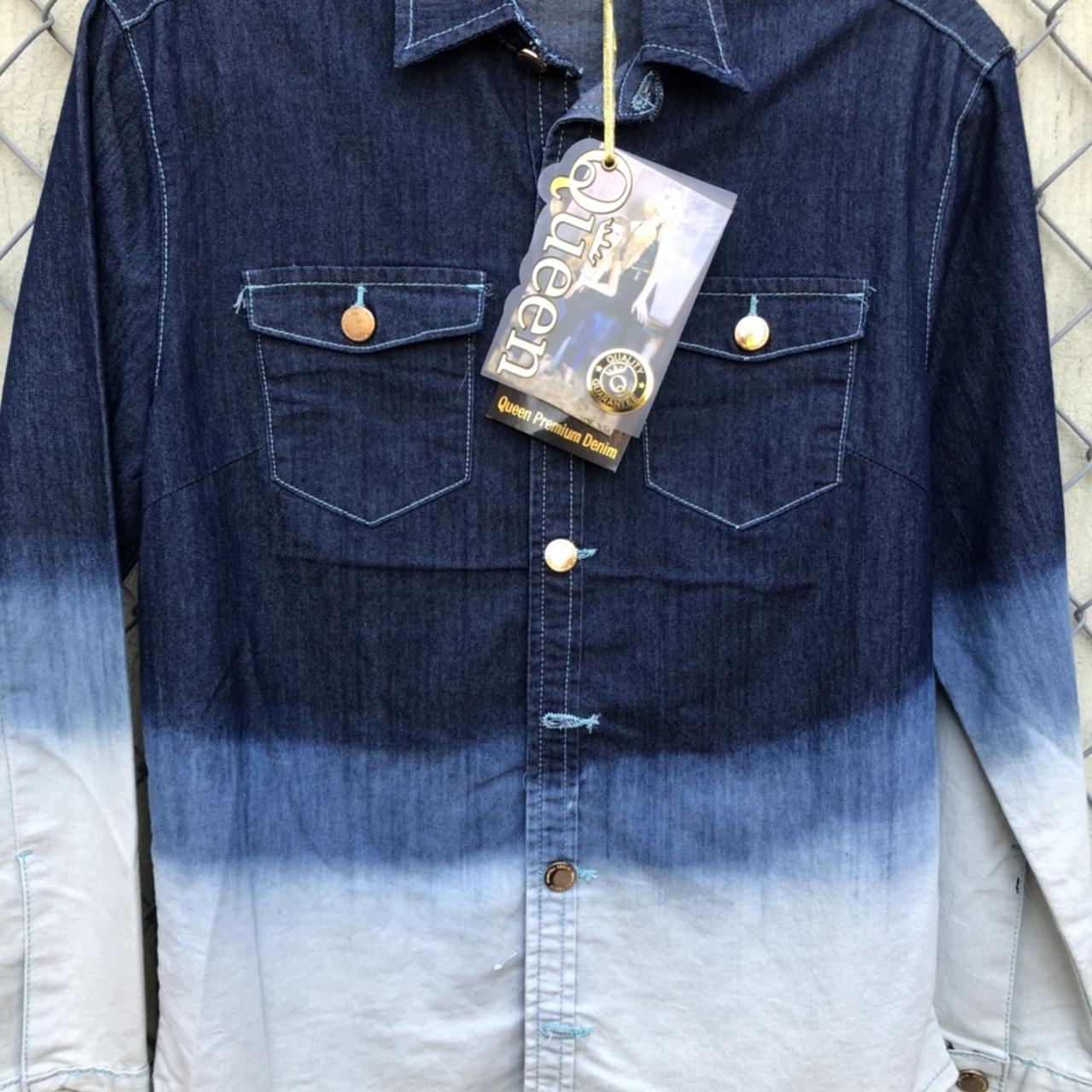 Denim shirt funky boho chic #third-eye #funky #denim... - Depop