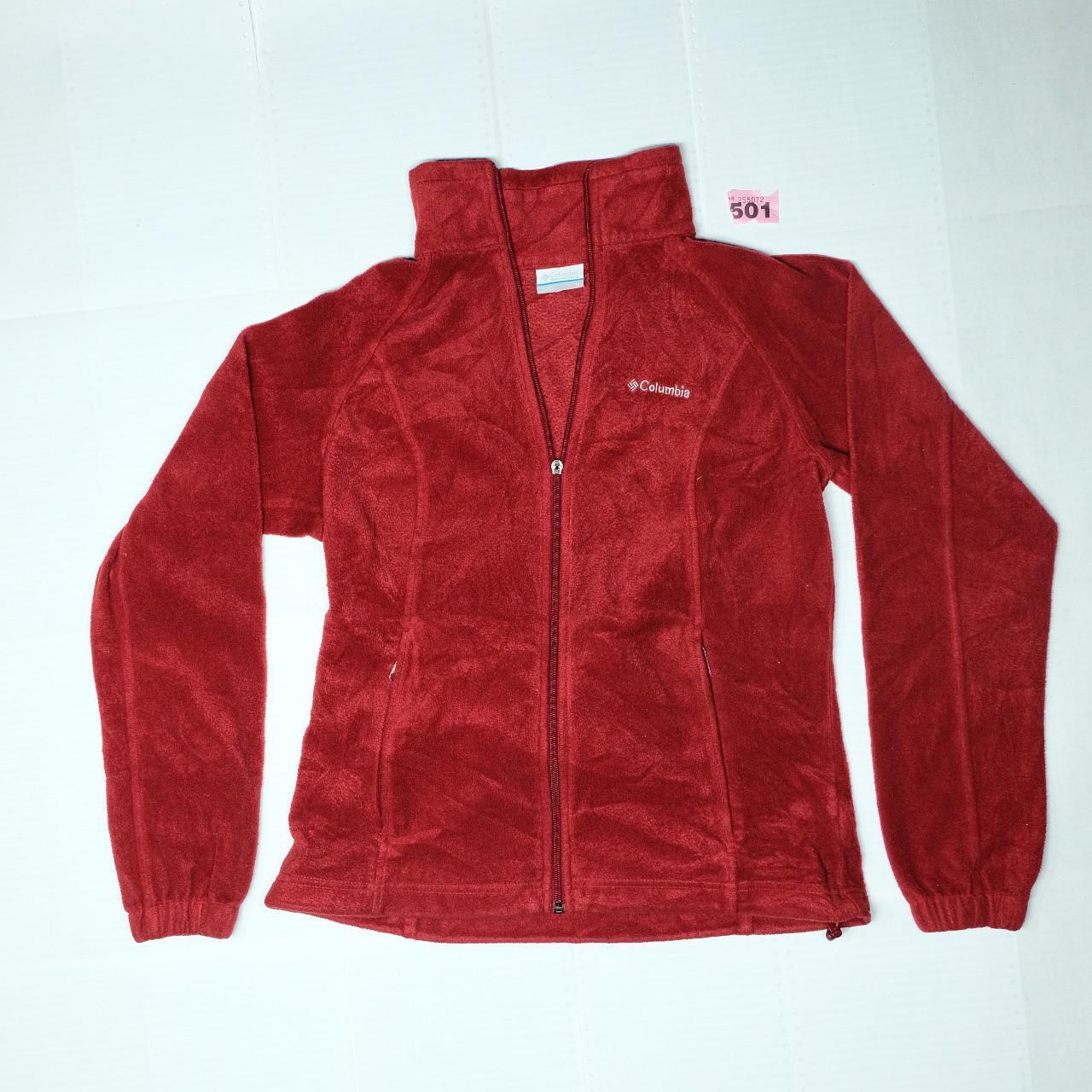 Red Columbia Fleece Size: Women's Medium Made of... - Depop